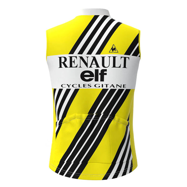 Renault ELF Yellow Retro MTB Cycling Vest – Forest Coral®