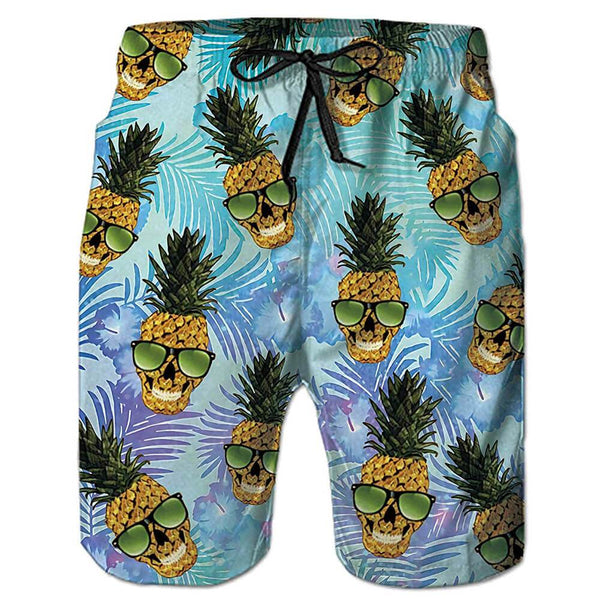 Pineapple Swim Trunks - Forest Coral