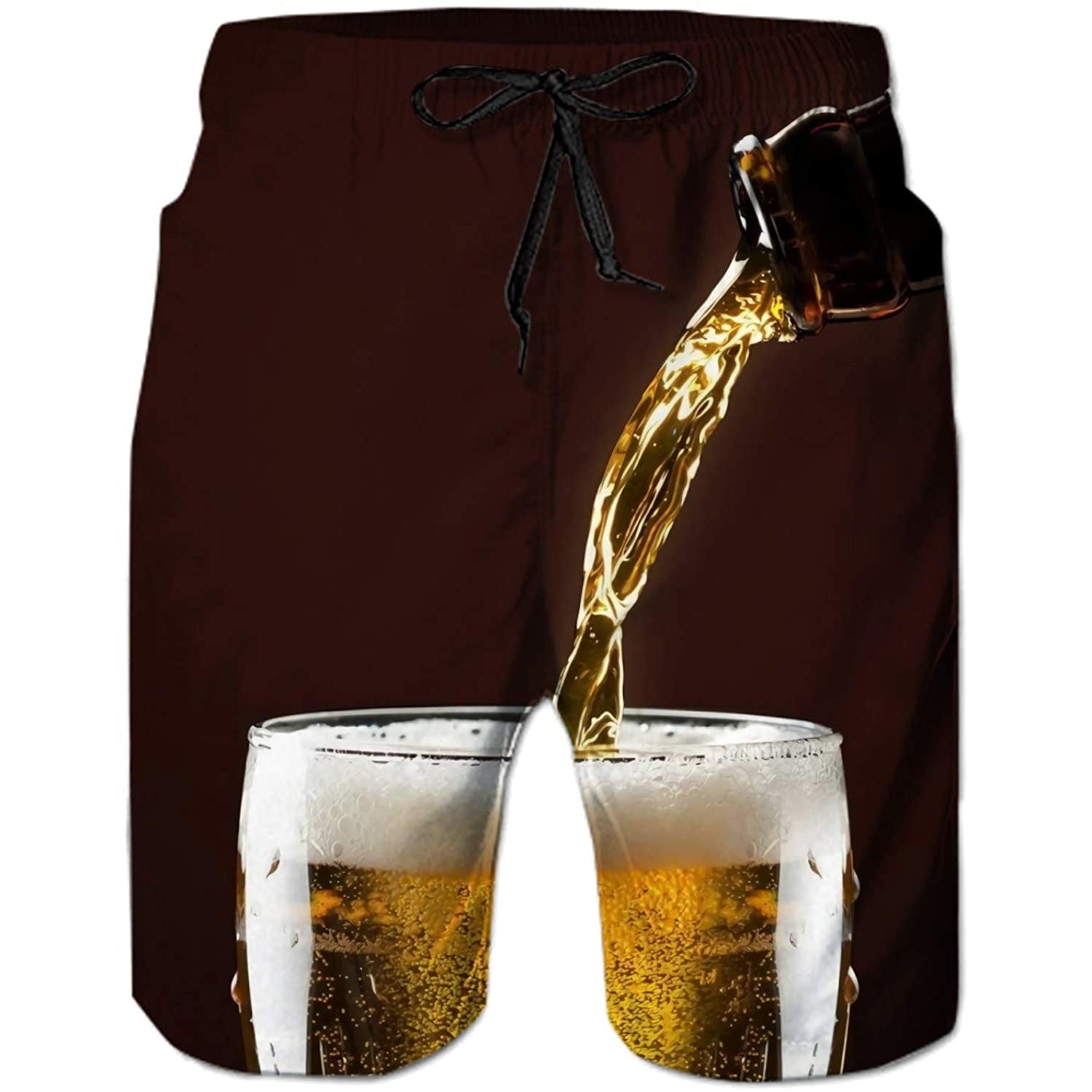 Beer Black Funny Swim Trunks – Forest Coral®