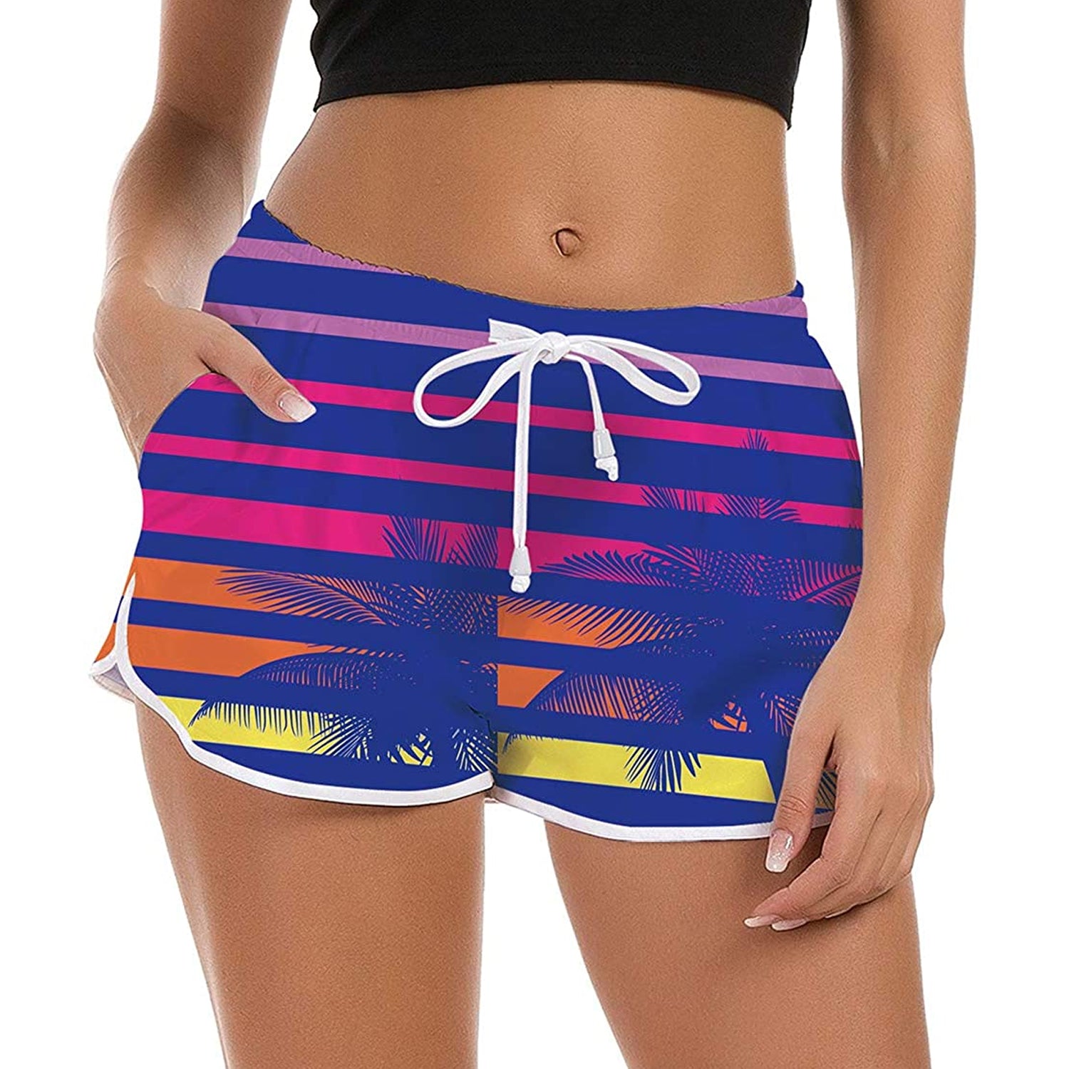 Hawaii Palm Tree Funny Board Shorts for Women – Forest Coral®